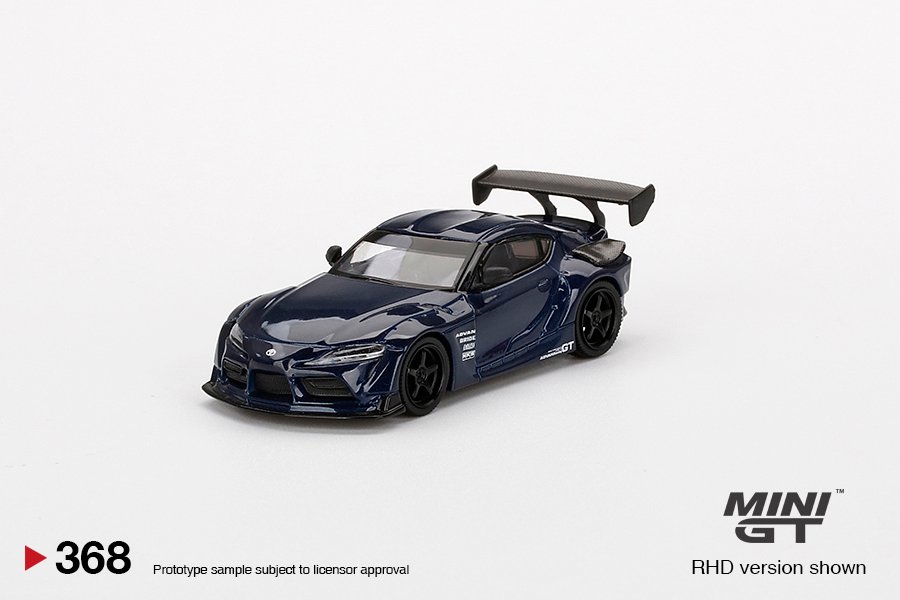 MODELO ESCALA 1/64 Mini GT Toyota GR Supra (A90) (Downshift Blue) HKS ...